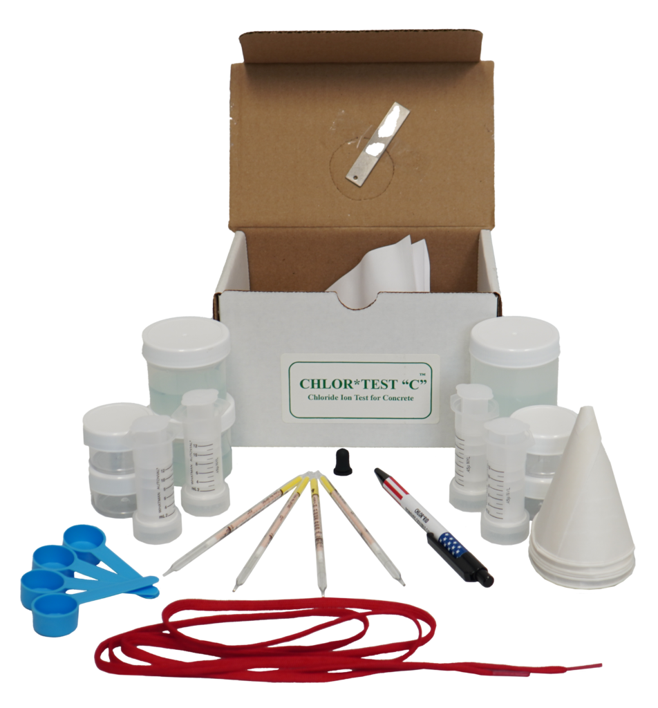 CHLOR*RID CHL76782C Chlor*Test 'C' Chlorides Test Kit for Concrete [4 ...